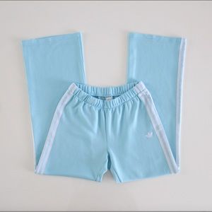 adidas | Pants & Jumpsuits | Adidas Baby Blue Bootcut Track Pants 200s ...
